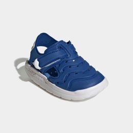 M&auml;dchen Badesandale "WATER SANDAL 2 KIDS SANDALE", adidas Sportswear, Gr. 25, blau, Synthetik, Schuhe, Badelatschen f&uuml;r Kinder