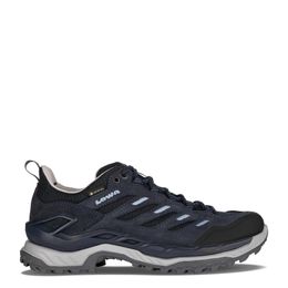Lowa Damen Wanderschuh "INNOVO GORE-TEX LO WS", Gr. 42, blau, Textil, Veloursleder, Schuhe, wasserdicht, winddicht,atmungsaktiv dank GORE-TEX Membrane