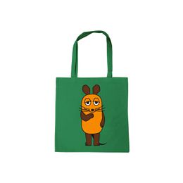 logoshirt Damen Henkeltasche "Baumwolltasche Die Sendung mit der Maus", gr&uuml;n, Baumwolle, bedruckt, Taschen, mit Sendung mit der Maus-Logo