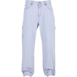Karl Kani Herren Bequeme Jeans "Karl Kani Herren KMI-PL063-090-13 KK Retro Baggy Workwear Denim", blau, Gr. 38, unifarben, 100% Baumwolle, Jeans