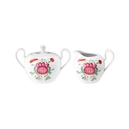 Seltmann Weiden Milch- und Zuckerset "Milch- & Zucker-Set Amina Ostfriesenrose 2er Set bunt", 2, bunt, Geschirr-Sets, Sp&uuml;lmaschinenfest,
