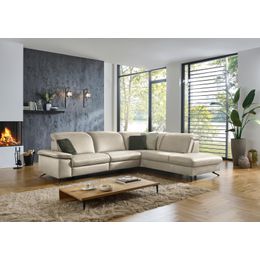 Ecksofa DIE PLANBAR, B:297cm T:245cm, beige, Wohnzimmer, Sofas, "PN-EM20091, L-Form, Breite 297 cm", inkl. Kopfteilverstellung, optional elektr.