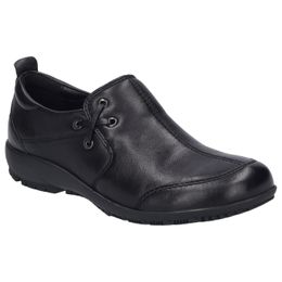 Josef Seibel Damen Slipper "Charlotte 17", Gr. 40, schwarz, Leder, unifarben, Schuhe, Schlupfschuh, Festtagsschuh, Komfortschuh mit kleinem Keilabsatz