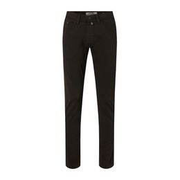 Pierre Cardin Herren Stoffhose "Lyon tapered", schwarz, Gr. 32, uni, Obermaterial: 61% Polyester PES. 31% Viskose CV. 8% Elasthan EL., Hosen, mit