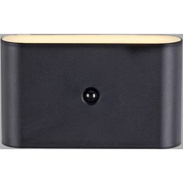 JUST LIGHT LED Wandleuchte "AKKU ZIDDY", 2, H: 9,5cm, 1 Stk., schwarz, Leuchten, Bewegungsmelder, Akkubetrieben, magnetische Befestigung