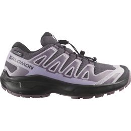 Salomon Kinder Outdoorschuh "XA PRO WP J", Gr. 37nine iron, excalibur, cosmic sky, Synthetik, Textil, Schuhe, wasserdicht