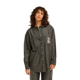Billabong Damen Langarmshirt "Down The Coast", grau, Gr. XS, Obermaterial: 100% Baumwolle., Shirts