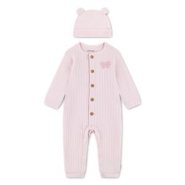 M&auml;dchen Neugeborenen-Geschenkset "HUGB COVERALL ATTACHMENT"primrose pink, Gr. 6, HUGGIES BABYWEAR, Jersey, Obermaterial: 58% Baumwolle, 27%