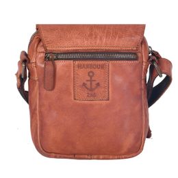 Harbour 2nd Damen Umh&auml;ngetasche "Marlow", braun, Rindsleder, Taschen, Unisex Schultertasche, Handtasche mit &Uuml;berschlag
