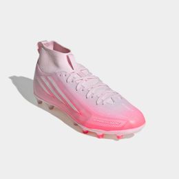M&auml;dchen Fu&szlig;ballschuh "F50 SPARKFUSION LEAGUE KIDS, FESTE B&Ouml;DEN / KUNSTRASEN, HALBHOCH GESCH", adidas Performance, Gr. 32, pink, Synthetik, Textil,