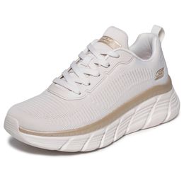 Skechers Damen Sneaker "BOBS B FLEX HI-FLYING HI", Gr. 39, beige, Textil, Schuhe, Trainingsschuh, Schn&uuml;rschuh, Freizeitschuh in veganer Verarbeitung