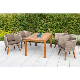 Merxx Imperia Set 5tlg. Ausziehtisch