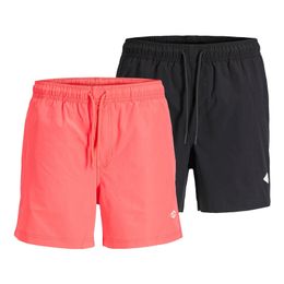 Jack & Jones JPSTMAUI TROPIC SOLID SWIM SHORTS MP 2P Herren Badeshorts