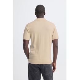 Blend Herren Polokragenpullover "BHBARON POLO PP NOOS"oyster gray, Gr. S, unifarben, Strick, Obermaterial: 100% Baumwolle, Pullover, Baumwolle,