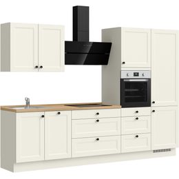 K&uuml;chenzeile Nobilia, B:300,3cm H:216,6cm T:60cm, wei&szlig;, Komplettk&uuml;chen-Sets, ""Cascada II", NEU: individuell anpassbar mit gratis Profi-Beratung",