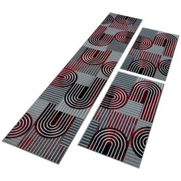Bettumrandung OTTO HOME, H:8mm, rot, Obermaterial: 85% Polypropylen, 15% Polyester, Schlafzimmer, Bettumrandungen, "Lyssandra", 3D-Effekt, softer