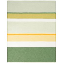 Plaid Biederlack, B:130cm L:170cm, gr&uuml;n, Baumwolle, Polyacryl, Wohndecken, "Plaid Spring", im frischem Design