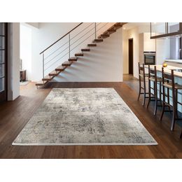 Teppich, B:200cm H:8mm L:290cm, grau, OCI DIE TEPPICHMARKE, Viskose, Wohnzimmer, Teppiche, "BESTELLER CAVA, auch als L&auml;ufer und in Rund", Glanz