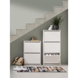 HEINE HOME Schuhschrank, B/H/T: 50cm x 103cm x 20cm, wei&szlig;, Flur, Schr&auml;nke