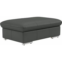 Sit & More Polsterhocker SIT & MORE, B:102cm H:43cm T:68cm, grau, NaturLEDER, Hocker, "Valantine, B: 101 cm", individuell zu kombinieren