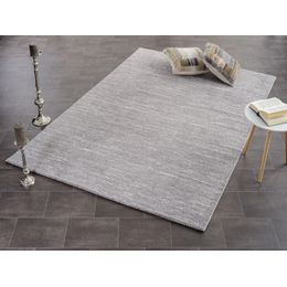 Teppich, B:65cm H:12mm L:130cm, grau, OCI DIE TEPPICHMARKE, Kunstfaser, Wohnzimmer, Teppiche, "Sofi Lori", Fris&eacute; Teppich, Kurzflor, Wohnzimmer