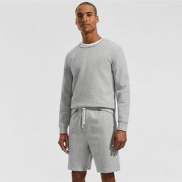 LANDS' END Serious Sweats Shorts f&uuml;r Herren, Herren, size: regular, Grau, Baumwoll-Mischung/Polyester-Mischung, by Lands' End