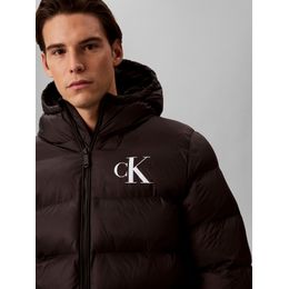 Herren Steppjacke, schwarz, Gr. L, Calvin Klein Jeans, unifarben, Web, Obermaterial: 100% Nylon. Futter: 100% Polyester. F&uuml;llung: 100% Polyester,