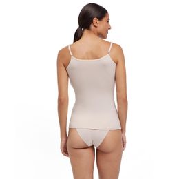 Falke Damen Spaghettitop "Daily Climate Control", Gr. L, beige, Single Jersey, Obermaterial: 57% Baumwolle, 38% Viskose, 5% Elasthan, Tops, tiefer