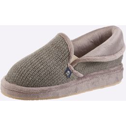 Casual Looks Damen Hausschuh, Gr. 38, beige, Textil, Schuhe