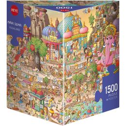 Heye Kinder Puzzle "Yogaland, Degano", bunt, Pappe, B:80cm H:60cm, Puzzles, Made in Europe