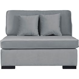 Sofa-Mittelelement Home Affaire, B:120cm H:86cm T:130cm, grau, 100% Polyester, Polsterelemente, "Skara XXL", Modul XXL - zum eigenen Zusammenstellen,