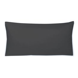 Kissenbezug Irisette, B:40cm L:80cm, grau, Mako-Satin, Obermaterial: 100% Baumwolle, Kissenbez&uuml;ge, "Paris 8000", Hochwertiger Premium Kissenbezug