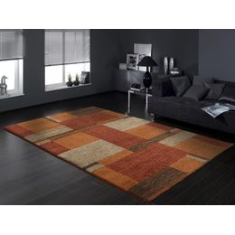 Teppich, B:65cm H:20mm L:130cm, orange, OCI DIE TEPPICHMARKE, Polypropylen (PP), Wohnzimmer, Teppiche, "CASTLE BEPPO, auch als L&auml;ufer erh&auml;ltlich",