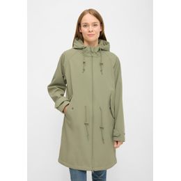 Derbe Damen Softshelljacke "Island Friese", gr&uuml;n, Gr. 46, Obermaterial: 100% Polyester. Innenmaterial: 100% Polyester, Jacken, wasserabweisend,