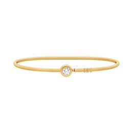 Michael Kors Damen Armreif "Premium", 17cm, Metall, gold, Metall, Armb&auml;nder, mit Zirkonia (synth.)