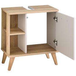 Badm&ouml;bel-Set SAPHIR, B:161,5cm H:200cm T:33cm, braun, Kastenm&ouml;bel-Sets, "5-teilig, mit Soft-Close T&uuml;ren"