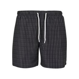 MisterTee Herren Badeshorts "MisterTee Herren FuckYou Swimshorts", schwarz-wei&szlig;, Gr. M, 100% Polyester, Badehosen