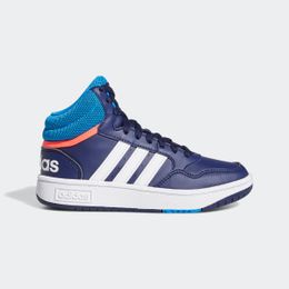M&auml;dchen Sneaker "HOOPS MID 3.0 K", adidas Sportswear, Gr. 38,5, blau, Synthetik, Textil, Schuhe, f&uuml;r Kinder und Jugendliche