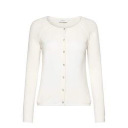 rosemunde Damen Strickjacke "Laica cardigan mit Wolle und Kaschmir", wei&szlig;, Gr. M, Strick, Obermaterial: 70% Wolle, 30% Kaschmir, Strickjacken, mit