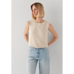 Mavi Damen Cardigan "NONSLEEVE TRICOT", beige, Gr. XS, 60% Baumwolle, 40% Polyester, Strickjacken