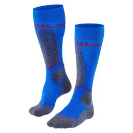 Falke Kinder Kniestr&uuml;mpfe "SK4 Advanced Compression Light", Gr. 46, blau, Obermaterial: 55% Schurwolle WV. 38% Polyamid PA. 5% Polypropylen PP. 2%