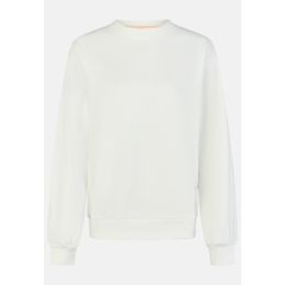 SALZHAUT Damen Kapuzenpullover "Pullover AGEWEREN", wei&szlig;, Gr. XS, Obermaterial: 95% Baumwolle CO. 5% Elasthan EL., Pullover