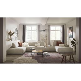 Wohnlandschaft Musterring, B:504cm H:81cm T:204cm, grau, Sofas, "Lucia bequem und viel Platz, U-Form", Cord-Bezug, inklusive Kopfst&uuml;tze, Gesamtbreite