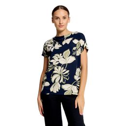 Betty Barclay Damen Kurzarmshirt "Damen mit Wasserfallausschnitt", bunt, Basic, Gr. 36, Jersey, Obermaterial: 95% Polyester, 5% Elasthan, Shirts