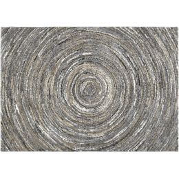 Teppich, B:80cm H:20mm L:150cmhellgrau, dunkelgrau, OCI DIE TEPPICHMARKE, Obermaterial: 80% Polypropylen, 20% Polyester, Wohnzimmer, Teppiche, "LIV