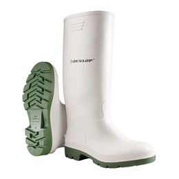 Dunlop Damen Gummistiefel "Pricemastor", Gr. 38, wei&szlig;, Obermaterial: 100% PVC PVC., Schuhe
