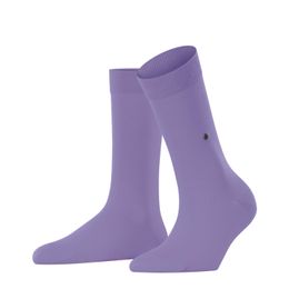 Burlington Damen Socken "Lady", Gr. 36, lila, Obermaterial: 82% Baumwolle CO. 17% Polyamid PA. 1% Elasthan EL., glatt, Socken