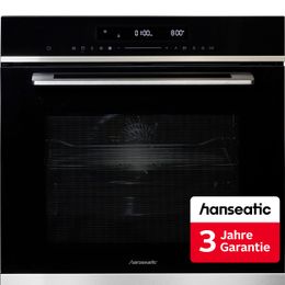 Hanseatic Backofen mit Mikrowelle "7NF30T0-E111E", B:59,5cm H:59,5cm T:56,5cm, silber, Back&ouml;fen, inkl. 3 Jahre Herstellergarantie