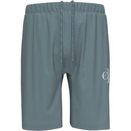 Herren Shorts "MONOGRAM SLEEP SHORT", Calvin Klein Underwear, Gr. XL, grau, Web, Obermaterial: 95% Baumwolle, 5% Elasthan, unifarben, Hosen, Regular