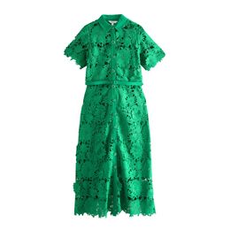 next Kleid Damen Gr&ouml;&szlig;e 50 grasgr&uuml;n Sommerkleid